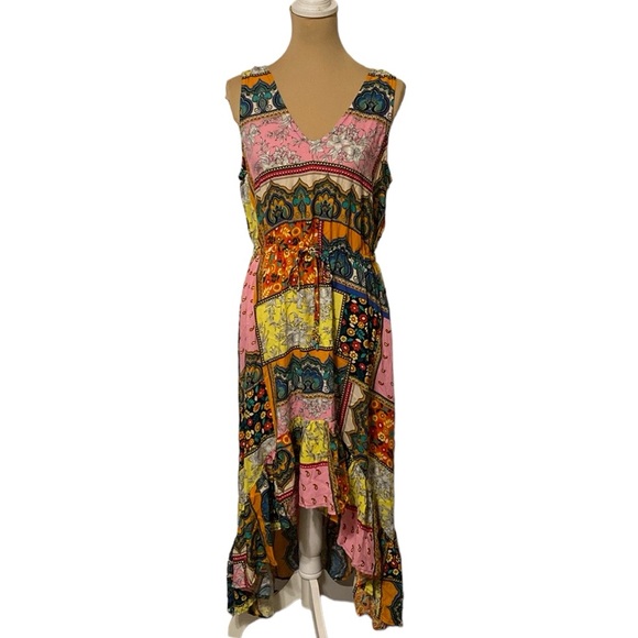 Kate And Mallory Dresses Kate Mallory Patchwork Ruffle Bottom Maxi